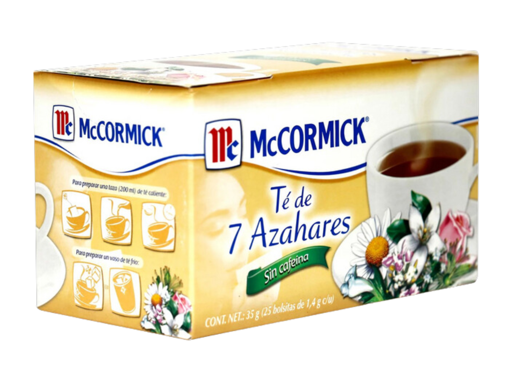 McCormick Te 7 Azahares Caja con 25 Sobres – Canasta Express